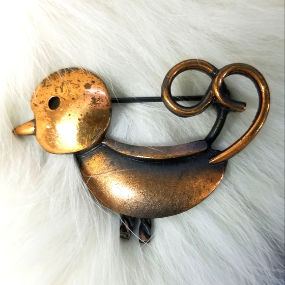 Jewelry | Copper Duck Brooch | Poshmark